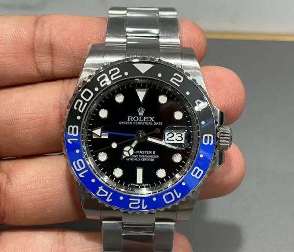 rolex GMT Master II 126710BLNR Batman Blue Black Ceramic Bezel ...